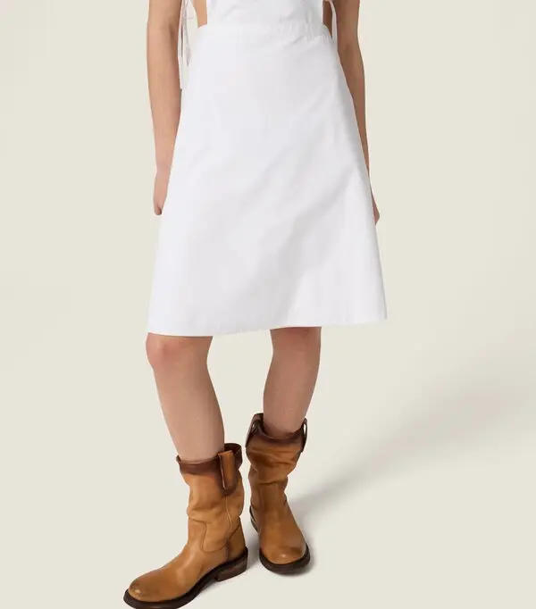 Miu Miu Cotton Poplin Apron
