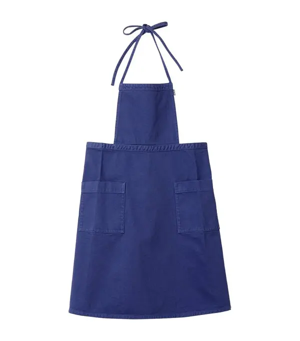 Miu Miu Garment-dyed Gabardine Apron - Blue