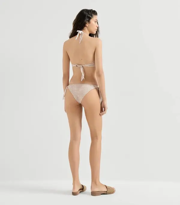 Brunello Cucinelli Side-tie Bikini Bottoms