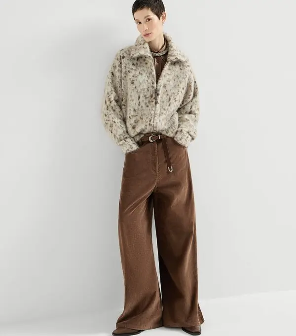 Brunello Cucinelli Corduroy Wide-leg Trousers