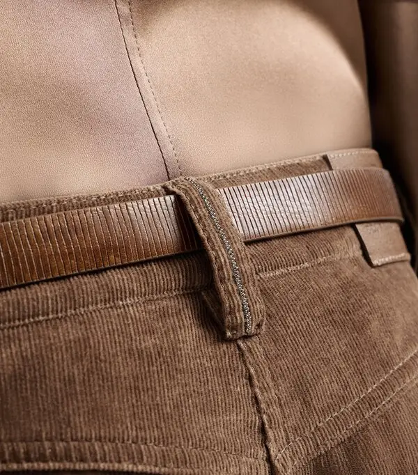 Brunello Cucinelli Corduroy Wide-leg Trousers