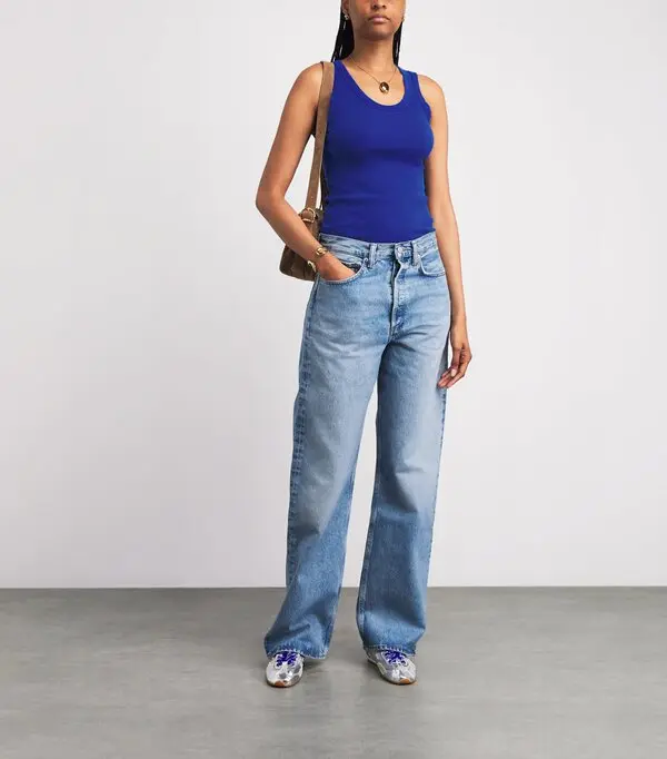 AGOLDE Ribbed Poppy Tank Top