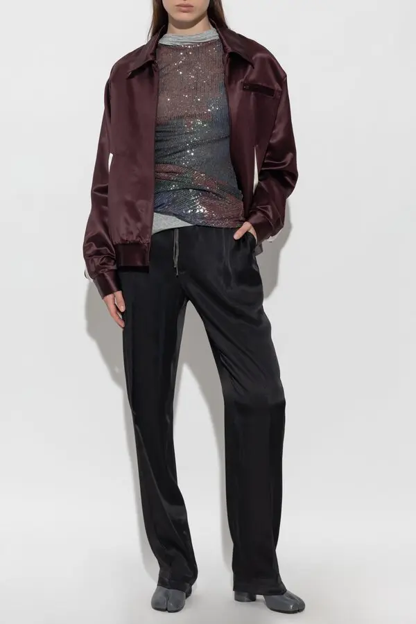 MAISON MARGIELA Loose-fit Satin Trousers