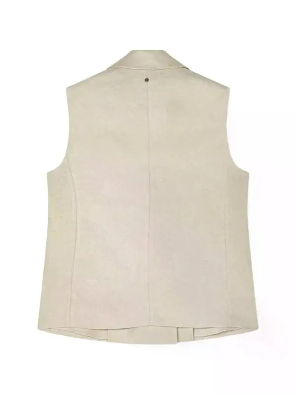 Armani Exchange Double-breasted Linen Waistcoat