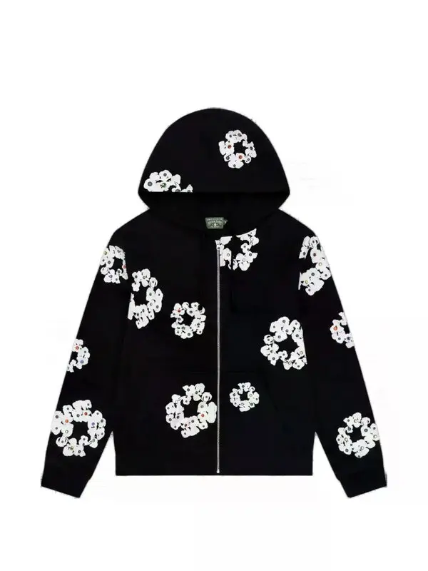 DENIM TEARS Cotton Wreath Hoodie - Black