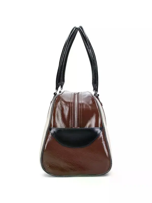 Y3 X Wales Bonner Leather Panelled Holdall Bag - Brown