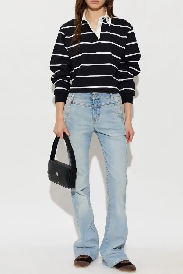 Amiri Striped Pattern Polo