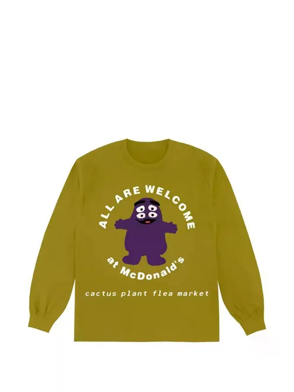 TRAVIS SCOTT X Cactus Plant Flea Market X Mcdonald's Grimace Long-sleeve T-shirt - Green