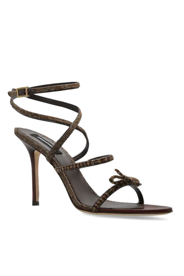 Dsquared2 Strappy Stiletto Sandals With Bow Detailing