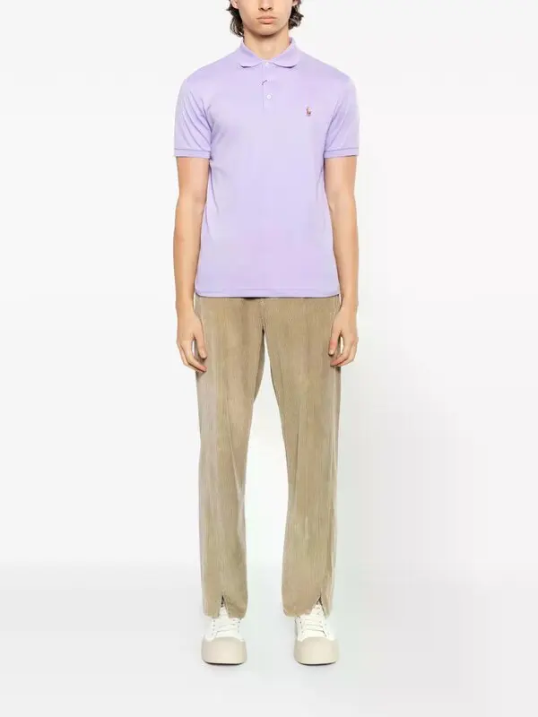 Polo Ralph Lauren Logo-embroidered Polo Shirt - Purple
