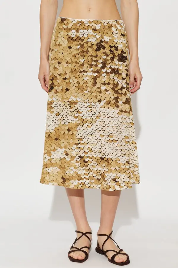 Moschino Midi Skirt With Scale Motif