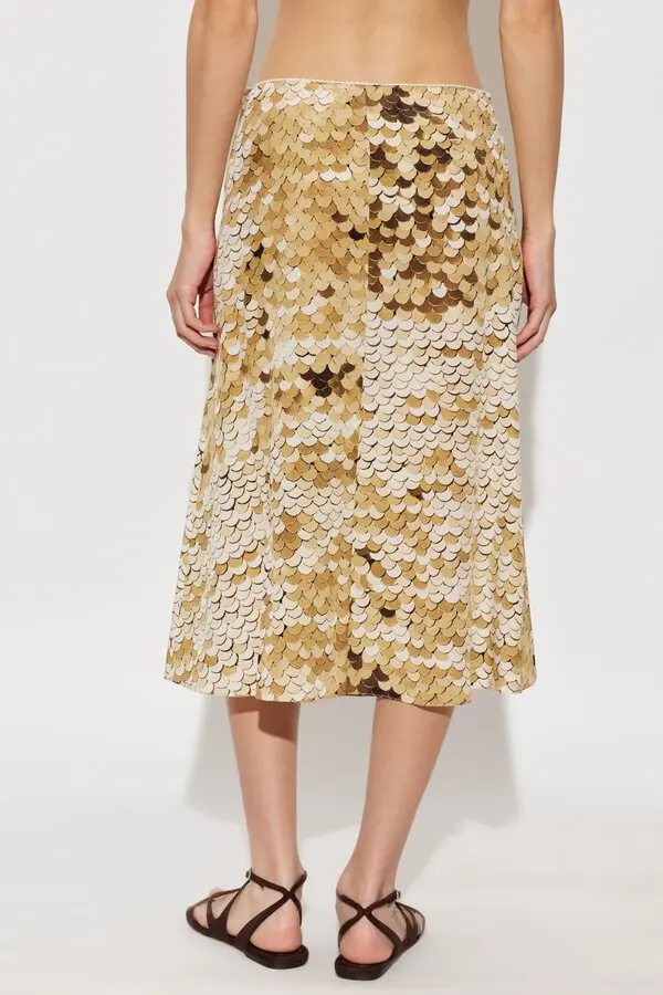Moschino Midi Skirt With Scale Motif