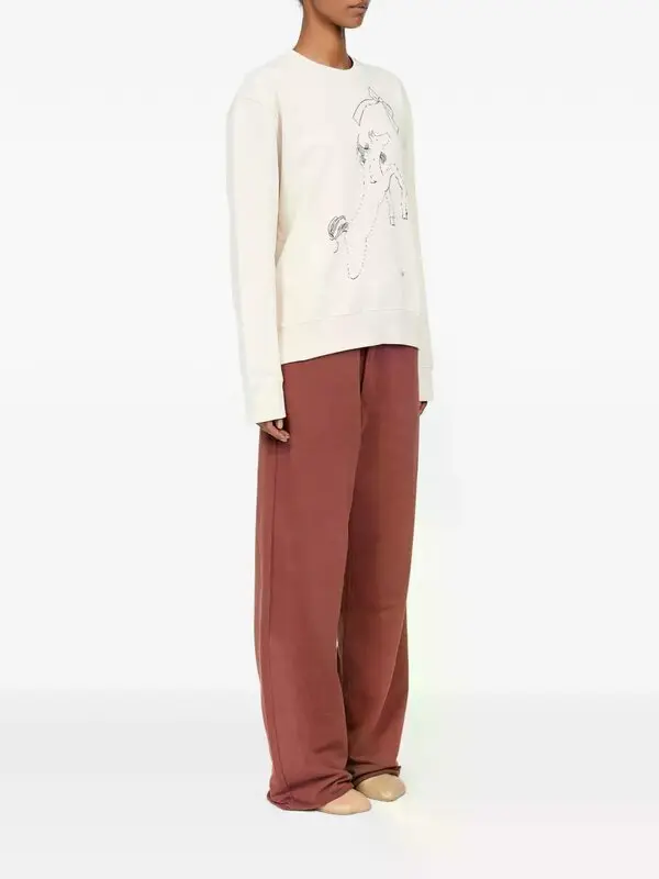 MAISON MARGIELA Horse Print Sweatshirt - Neutrals