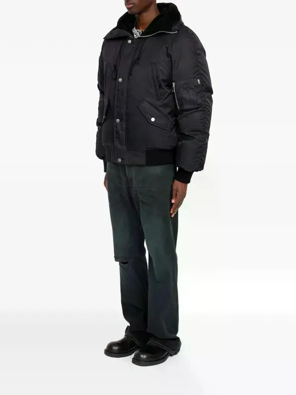 MAISON MARGIELA Hooded Nylon Bomber Jacket