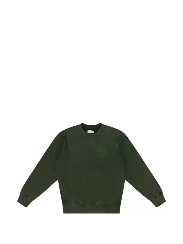 Aimé Leon Dore Unisphere Logo Embroidered Crewneck Sweater - Green