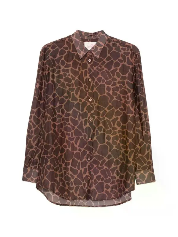 MC2 SAINT BARTH Brigitte Giraffe Print Shirt