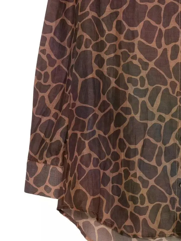 MC2 SAINT BARTH Brigitte Giraffe Print Shirt