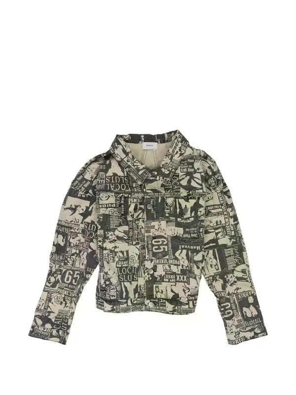 Rhude Graphic Print Denim Jacket