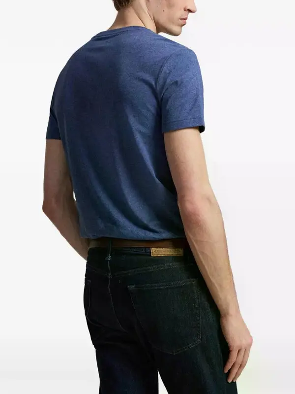 Polo Ralph Lauren Pony-embroidered Cotton T-shirt - Blue