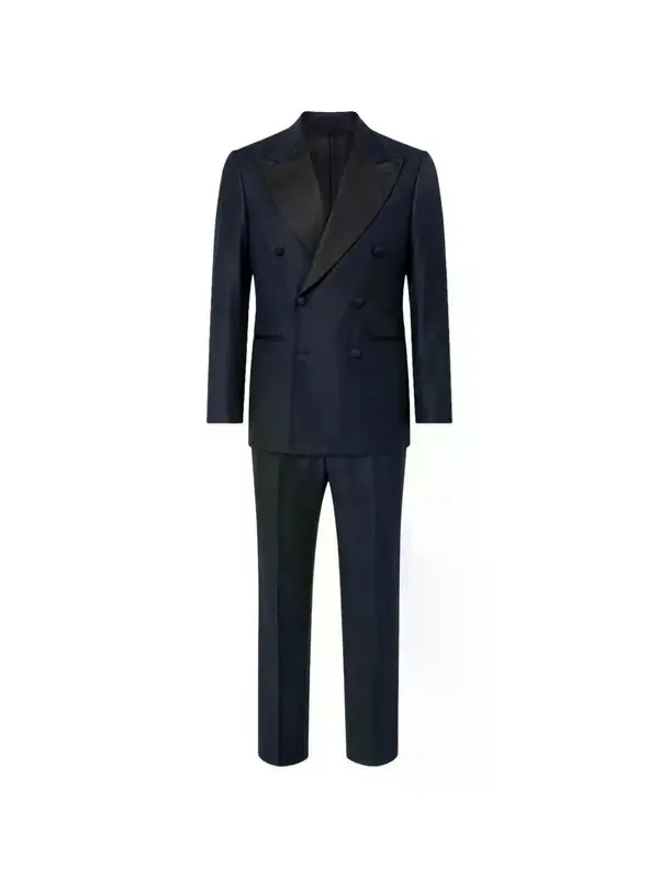 FRANZESE COLLECTION Beckham Double-breasted Wool Suit
