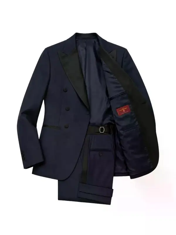 FRANZESE COLLECTION Beckham Double-breasted Wool Suit