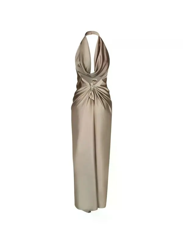 BLANCA VITA Cowl Neck Maxi Dress