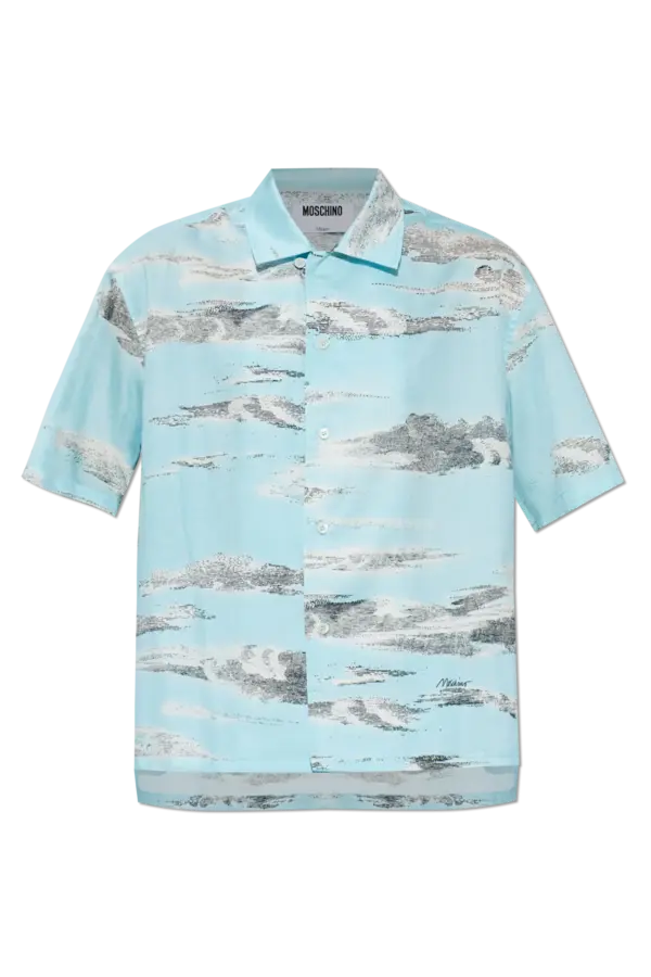 Moschino Printed Shirt - Light Blue