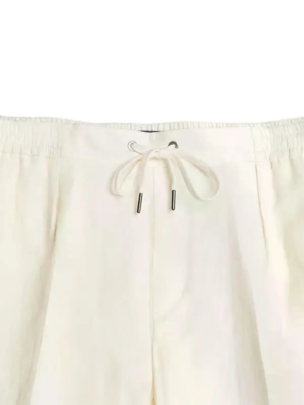 Ralph Lauren Purple Label Pleated Drawstring Shorts