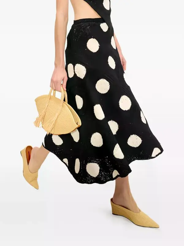 SIMONMILLER Zorah Crochet Midi Skirt