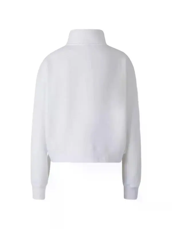 SPORTY & RICH Syracuse Logo-embroidered Quarter-zip Sweatshirt