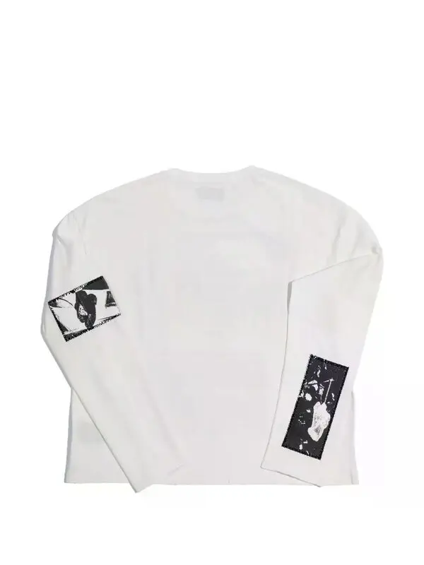 BIRTH OF ROYAL CHILD 90s Hollywood Graphic-print Long-sleeve T-shirt - White