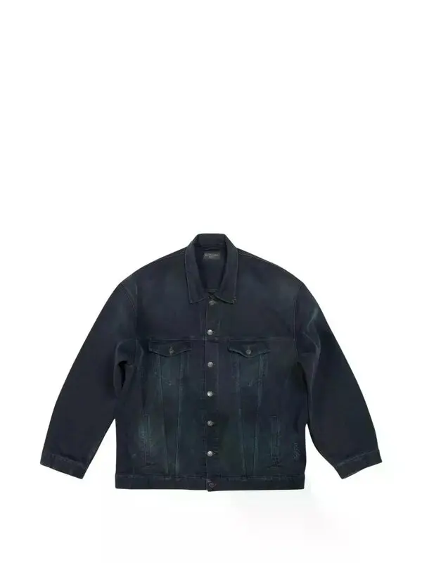Balenciaga Icon Logo-print Denim Jacket