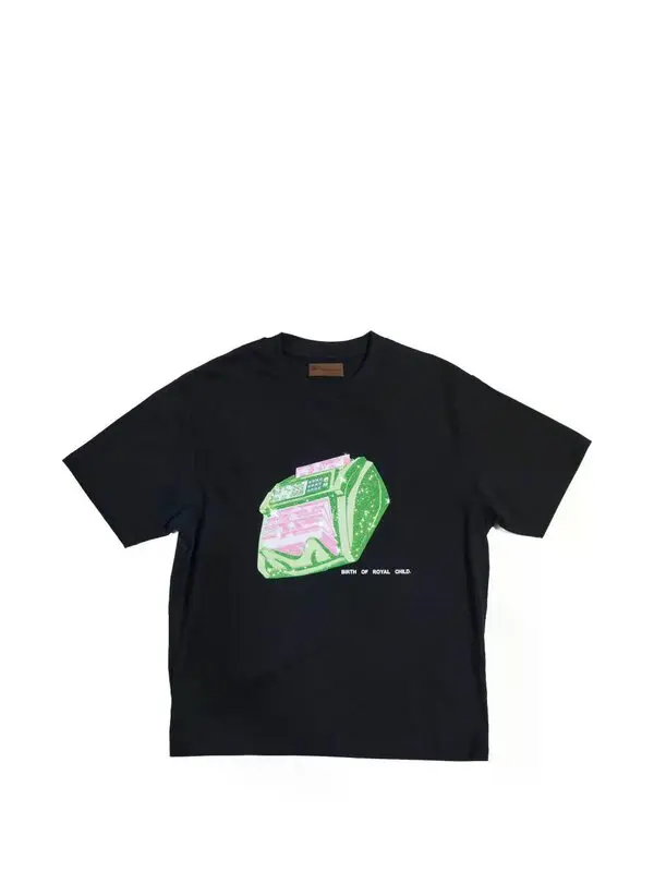 BIRTH OF ROYAL CHILD Graphic-print T-shirt - Black
