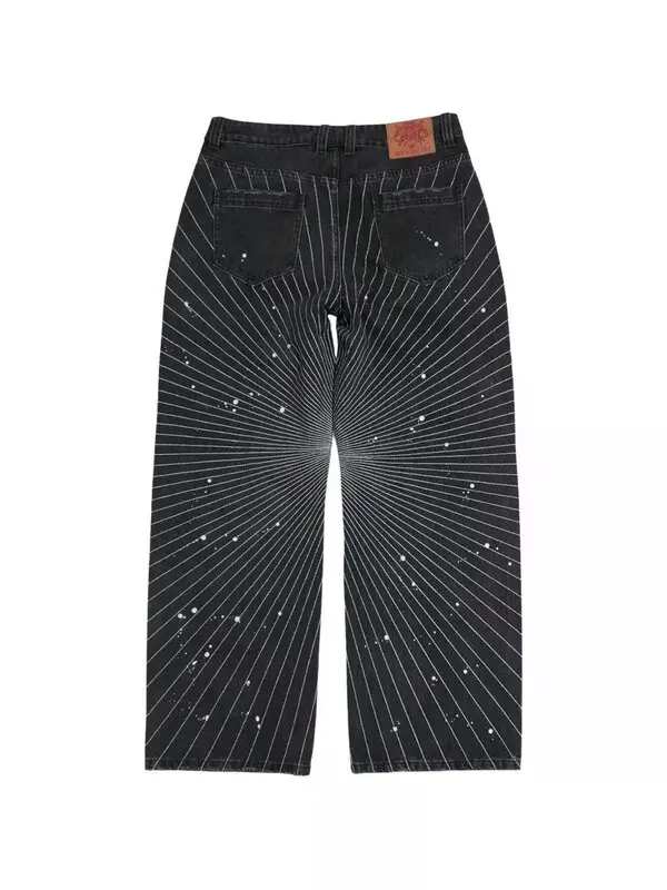 BIRTH OF ROYAL CHILD Radiant Beam Distressed Jeans