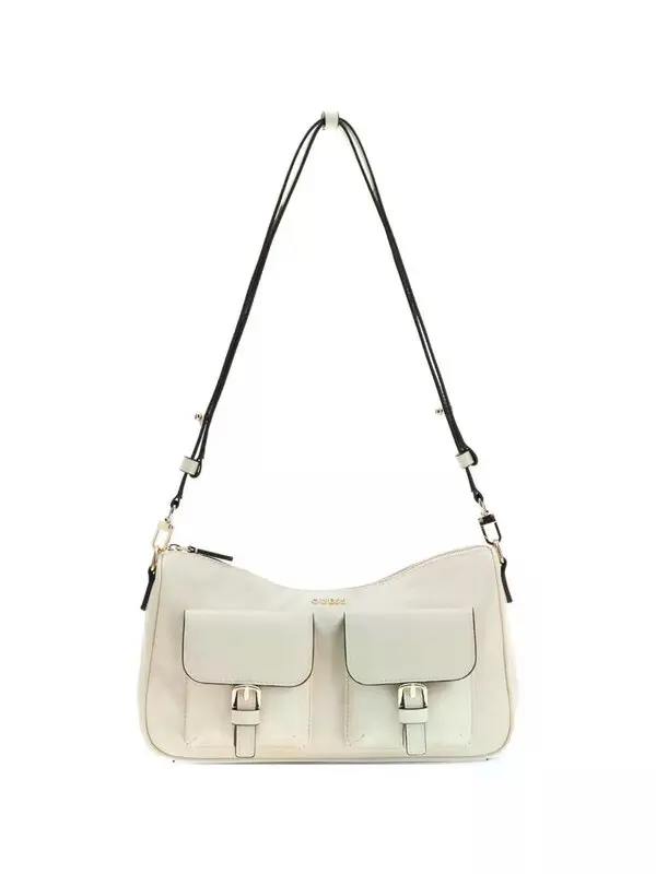 Guess Kassie Buckle-detail Shoulder Bag - Neutrals