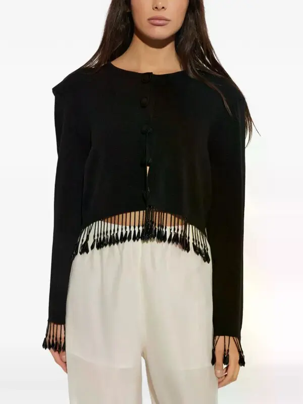 BY MALENE BIRGER Beaded Fringe Cardigan