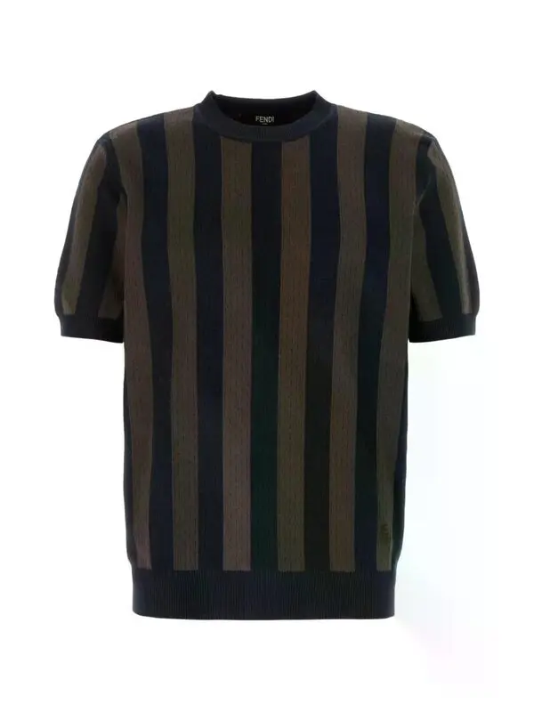 Fendi Fine Knit Crew Neck Jumper