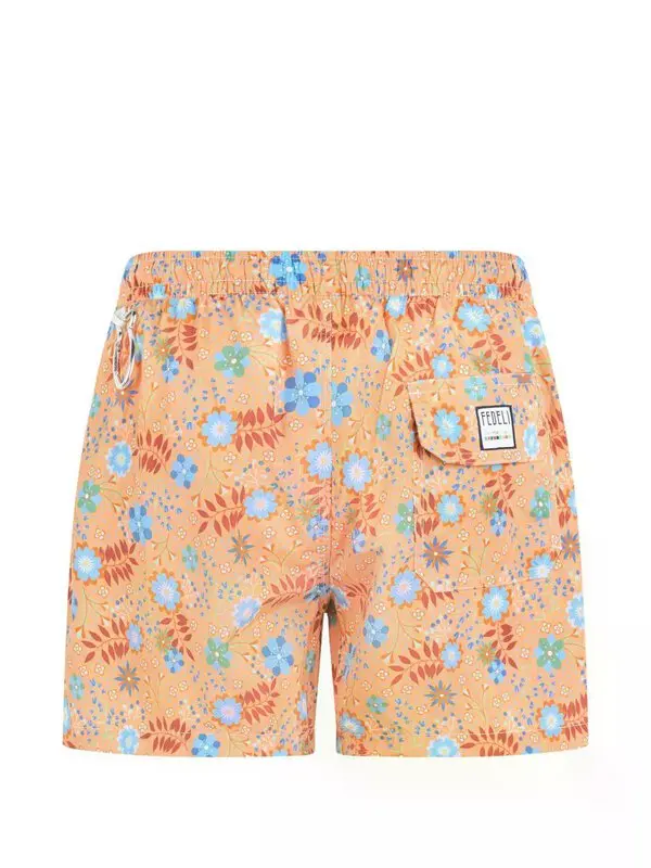 Fedeli Floral Print Swim Shorts