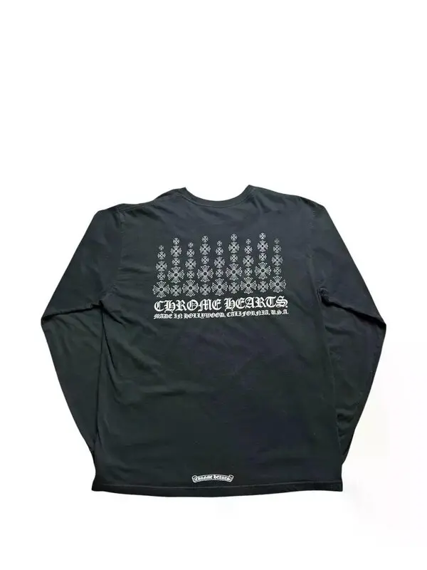 Chrome Hearts Made In Hollywood Long-sleeve Pocket T-shirt - Black