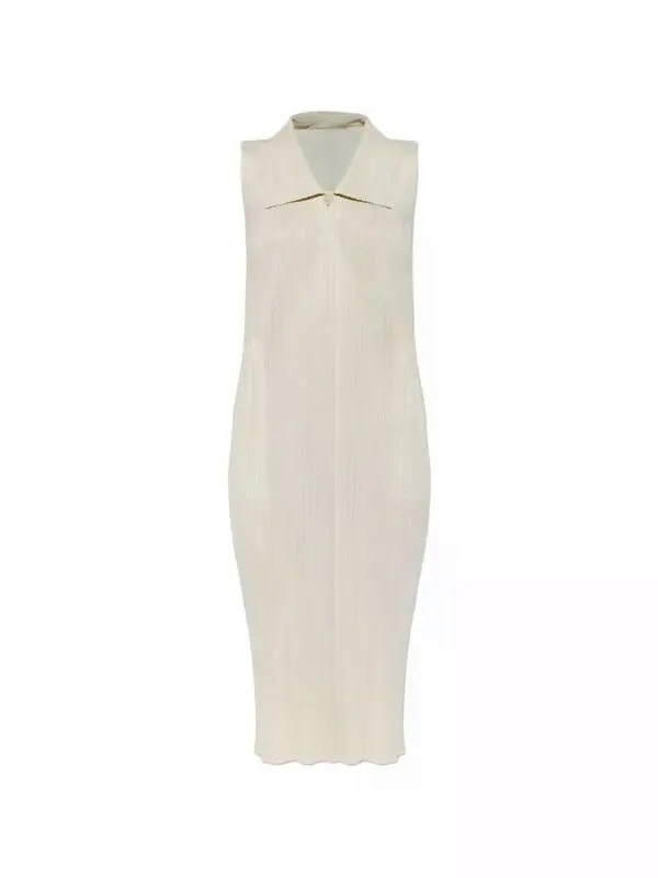 Issey Miyake Sleeveless Midi Dress - Neutrals