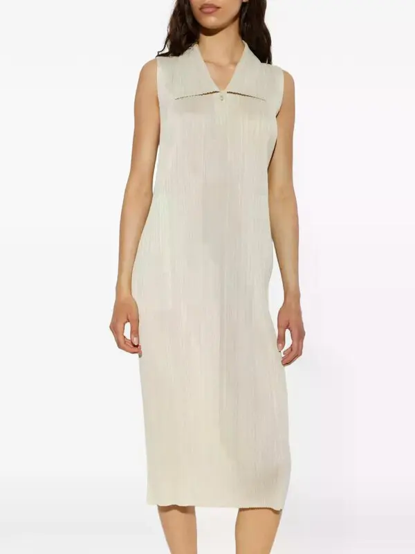 Issey Miyake Sleeveless Midi Dress