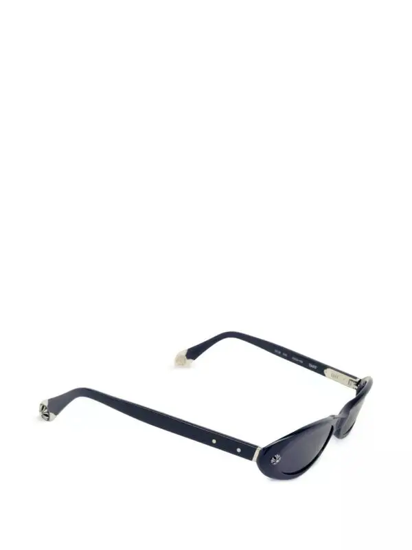 Chrome Hearts Oval Sunglasses - Blue
