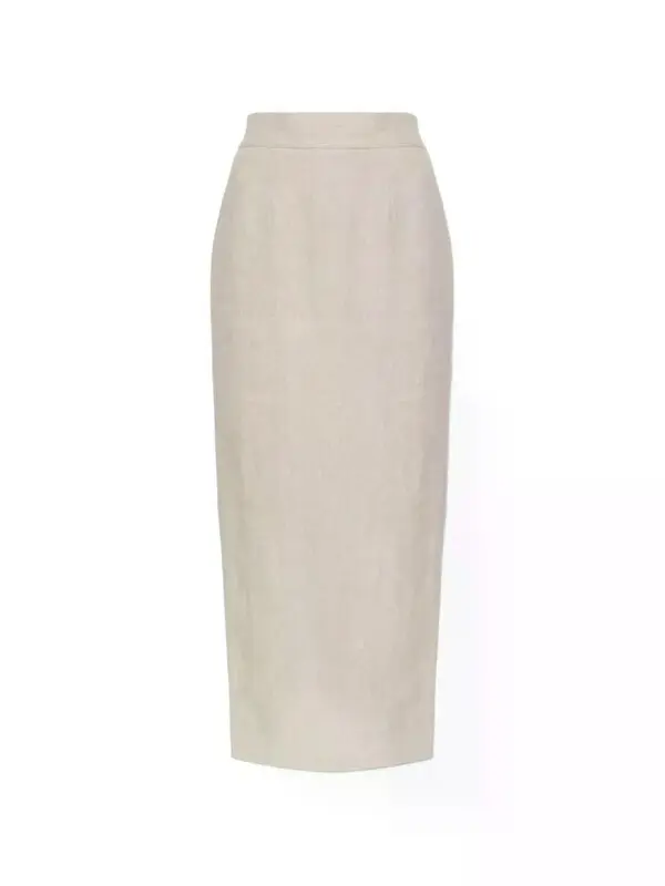 Posse Emma Elasticated Long Skirt - Neutrals