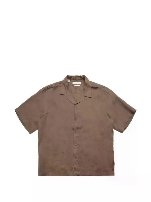 SELECTED Kylian Linen Shirt - Brown