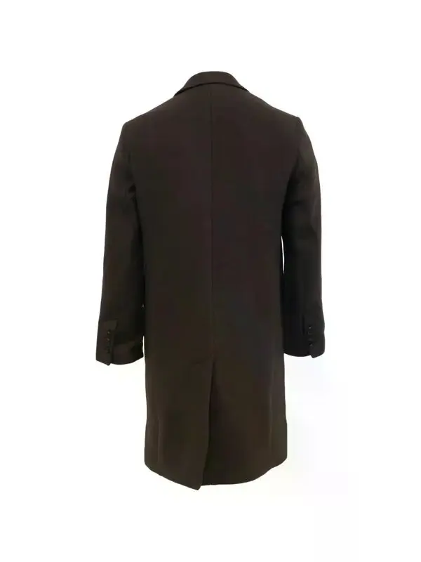 AMI Paris Single-breasted Wool Coat - Brown
