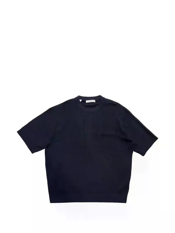 SELECTED Mattis Ribbed-knit T-shirt