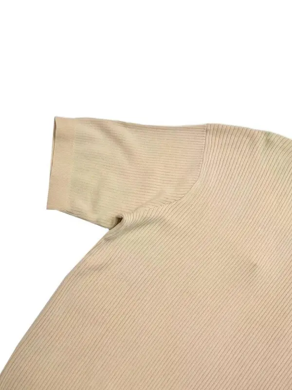 SELECTED Mattis Ribbed-knit T-shirt
