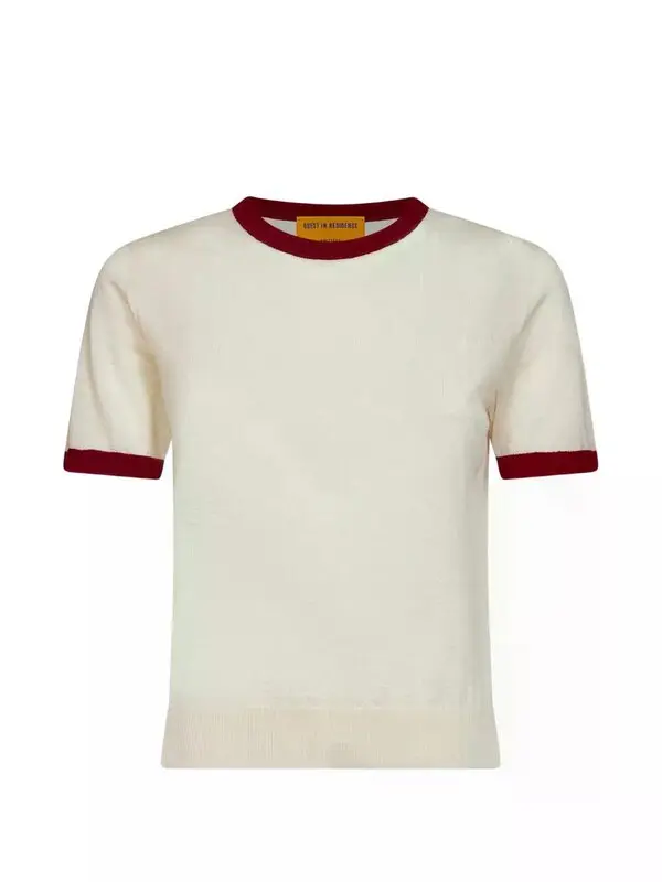 Guest In Residence Featherweight Cashmere T-shirt - Neutrals