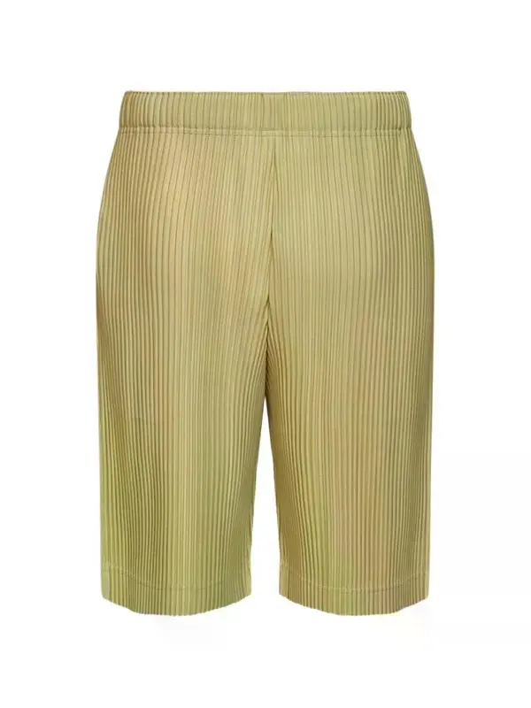 Issey Miyake Pleated Knee-length Shorts - Green