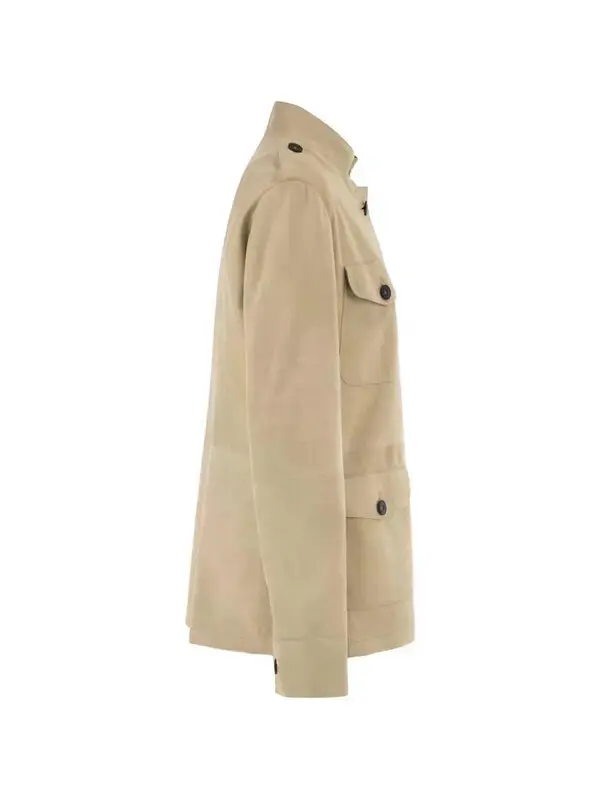 Antonelli Firenze Suede Jacket With Patch Pockets